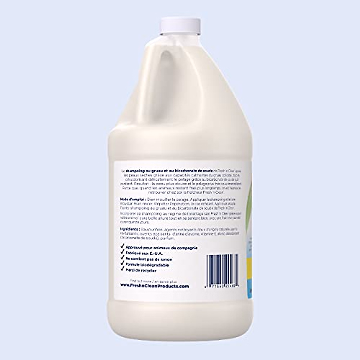 PetAg Fresh 'n Clean Oatmeal 'n Baking Soda Dog Shampoo - Tropical Fresh Scent - Strengthens, Repairs, & Protects Your Dog's Coat - 64 Fl Oz