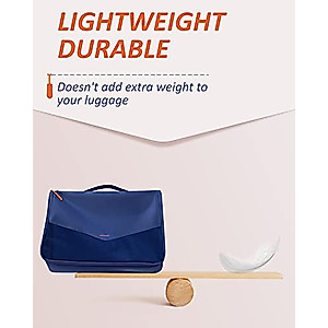 BAGSMART Packing Cubes for Suitcase, 8 Set Travel Packing Organizers Cubes, Lightweight Travel Cubes with Laundry Bag, Durable Luggage Suitcase Organizer Bag Set with Shoe Bag Blue