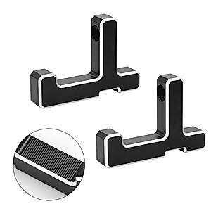 LVOUP Aluminium Alloy Trunk Bag Hook T Shaped Grocery Bag Holder Interior Organizer Compatible for Ford Bronco 2021-2023 2&4-Door Black(Not Sport)