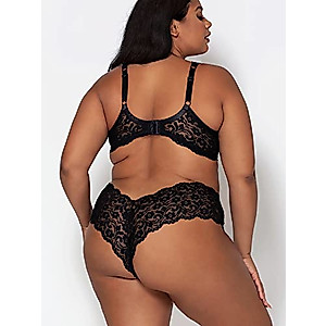 Smart & Sexy womens Signature Lace Cheeky Panty 2 Pack Underwear, No No Red/Black Hue, 8 US