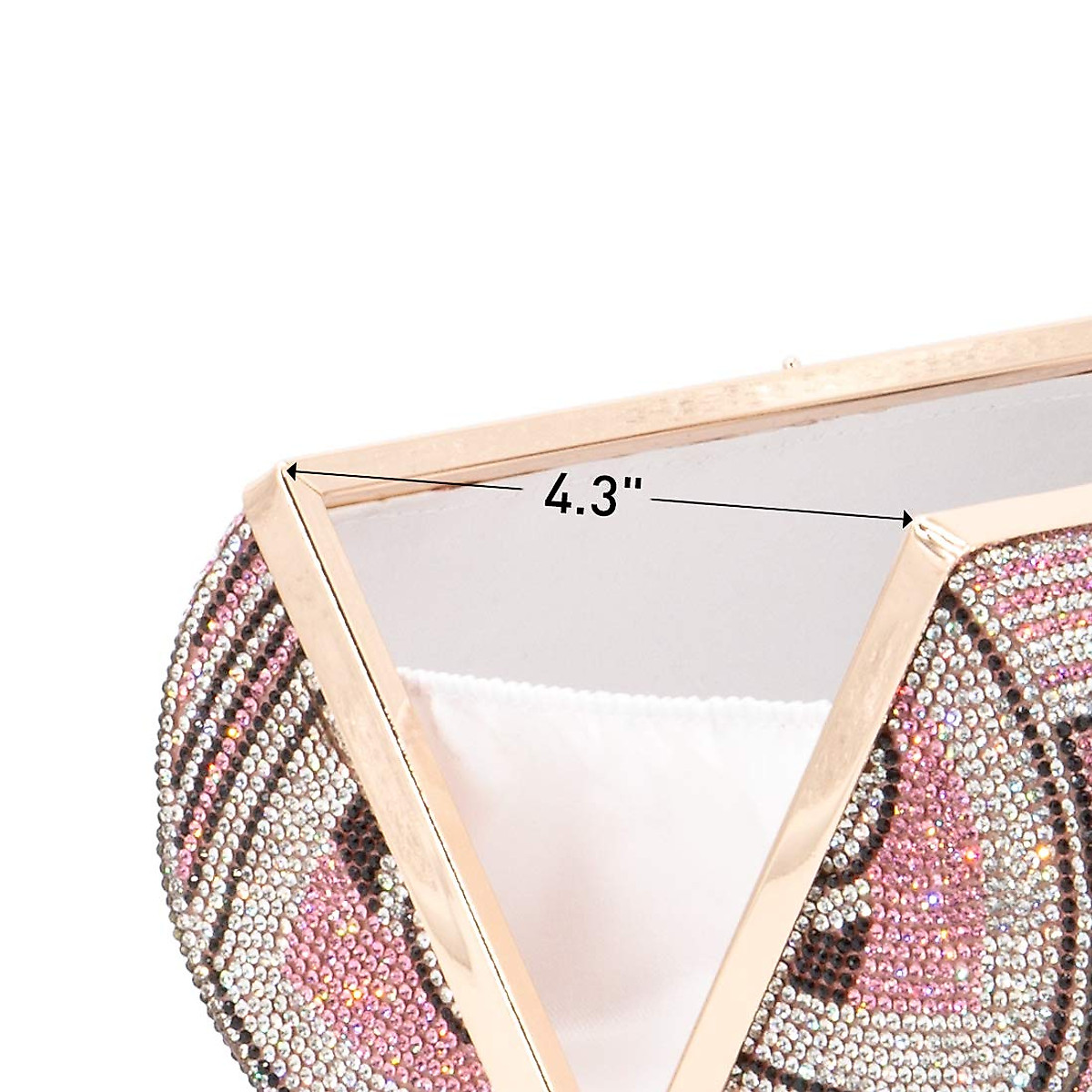 TANOSII Women Stack of Cash Evening Bag Crystal Rhinestone Clutch Money Shoulder Bag Dollar Bill Purse Cylindrical Shape Pink