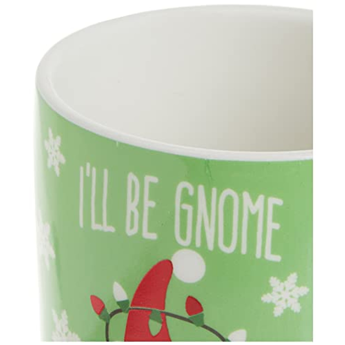 Spoontiques Travel-Mug Coffee Cup, 18 Oz, Christmas Gnome (12570)