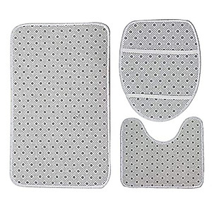 JOINSI 4 Pcs Christmas Snowman Shower Curtain Sets with Rugs, Toilet Lid Cover, Bath Mat, 12 Hooks for Xmas Holiday Decorations (71 Inch x 71 Inch) (Snowman)