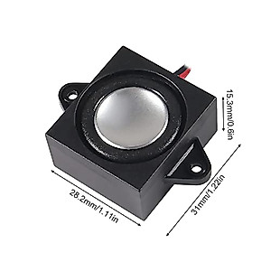 Dweii 4 PCS Speaker 3 Watt 8 Ohm Mini Speaker 8ohm 3w Loundspeaker Micro Speaker for Arduino with JST-PH2.0 Interface for Small Electronic Projects Advertising Machines LCD TV Monitors