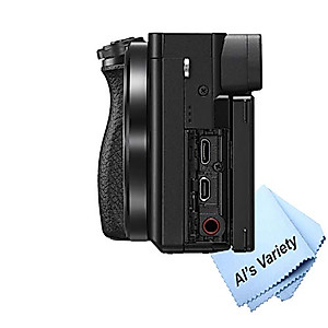 Sony Intl., Sony Alpha a6100 Mirrorless Digital Camera with 1650mm and 55210mm Lenses + 32GB Card, Tripod, Case, and More (18pc Bundle) (Renewed)