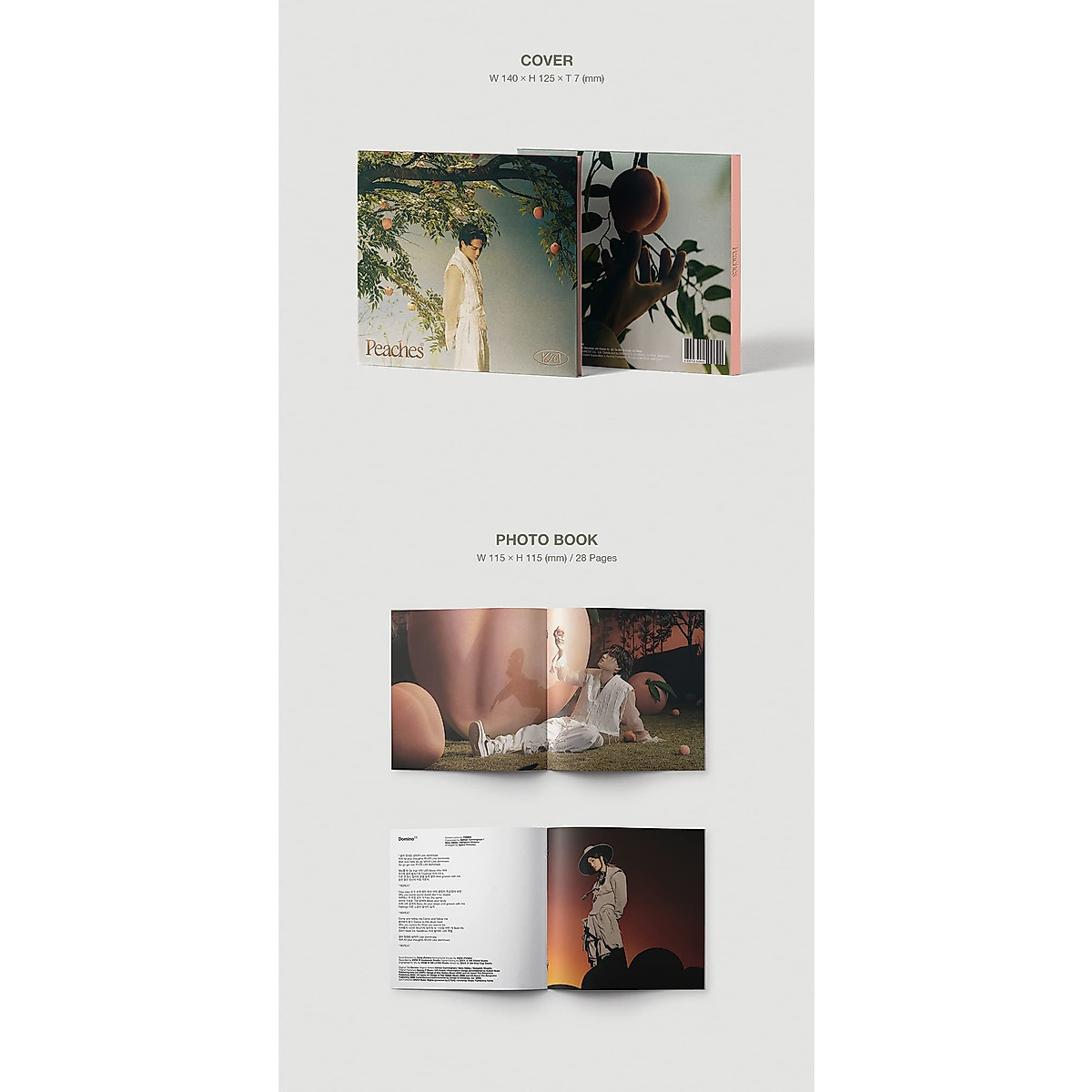 SM ENT. KAI EXO - Peaches [Digipack ver.] (2nd Mini Album) Album+Extra Photocards Set(SMK1323)