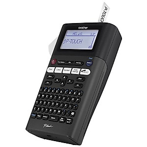 Brother P-touch, PTH300, Portable Label Maker, One-Touch Formatting, Vivid Bright Display, Fast Printing Speeds, Black