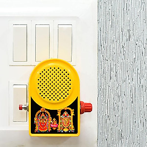 BISMAADH Electric Tamil Continuous Chanting Mantra Pooja Box 17 in 1 Spiritual Devotional Bell Just Plug & Play