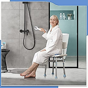 Grab Bars for Shower, 12 Inch Shower Handle Strong Suction Shower Grab Bar for Shower Chair Stool, Bathroom Safety Bar for Seniors, Elderly, Handicap (2 Pack)