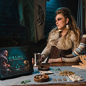 Orlog - Board Game for 2 Players - Assassin's Creed Valhalla Dice Game - French/English