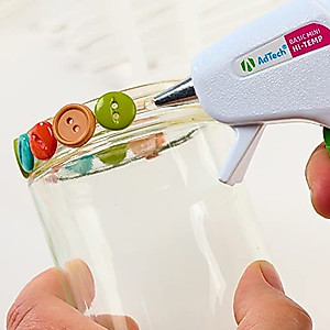 AdTech High Temp Combo Kit Mini Hot Glue Gun with Sticks, White