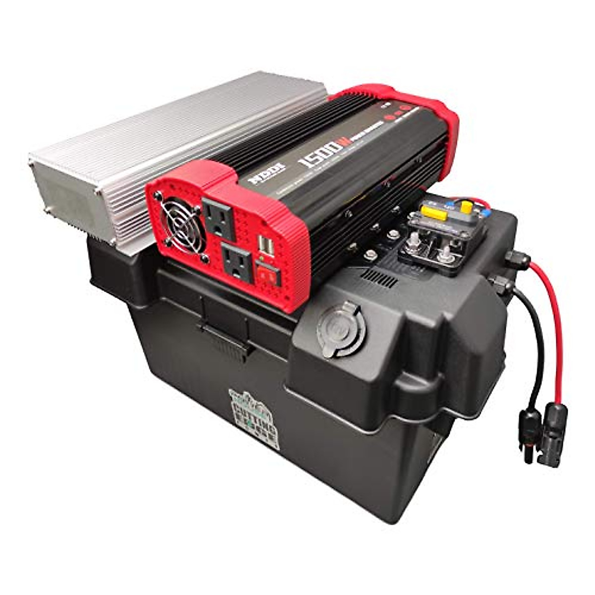 Cutting Edge Power 1500W BatteryLESS Solar Panel to 12V Solar Generator, No Battery Required, 120A Breaker, with 1500W Inverter