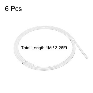 uxcell 6pcs 3/16-inch Plastic Welding Rods PP Welder Rods for Hot Air Gun 3.3ft Clear