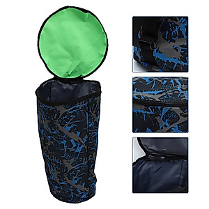1pc African Drum Gig Bag Djembe Carrying Case Oxford Cloth Waterproof African Drum Shoulder Backpack Camouflage Blue