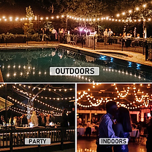 Cbebew G40 LED Frosted Light Bulbs Replacement, 0.6W Shatterproof Globe Led String Light Bulbs, Replacement Light Bulbs for Indoor Outdoor String Lights, 25Pack, Warm White