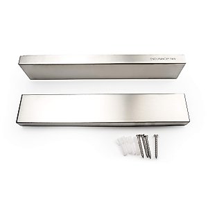 RSVP Endurance 18/8 Stainless Steel Deluxe Magnetic Knife Bars, Set of 2, 10-inch