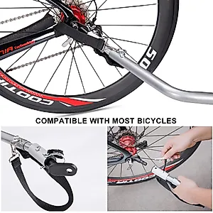 Bike Cargo Trailer, Foldable Frame 88 lbs Max Load, 16'' Quick-Release Wheel, Not for Kids or Animals