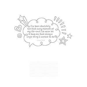 Notebook Doodles Go Girl!: Coloring & Activity Book (Design Originals) 30 Inspiring Designs; Beginner-Friendly Empowering Art Activities for Tweens, on High-Quality Extra-Thick Perforated Paper