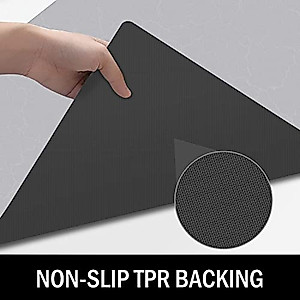 GOYLSER Bathroom Toilet Rugs, Ultra Thin Washable Toilet Rugs Set for Bathroom 2 Piece, Soft Low Profile Bath Mats for Bathroom Non Slip, Easy Clean Rubber Backing Contour Bathroom Rugs for Toilet