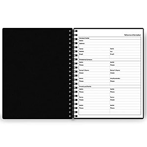Undated Daily Planner - Undated Planner with Hourly Schedules, Action Items and Follow-up, A4 Daily Organizer Notebook to Increase Productivity, Appointment Book for Time Management, 8.5 × 11 Inch