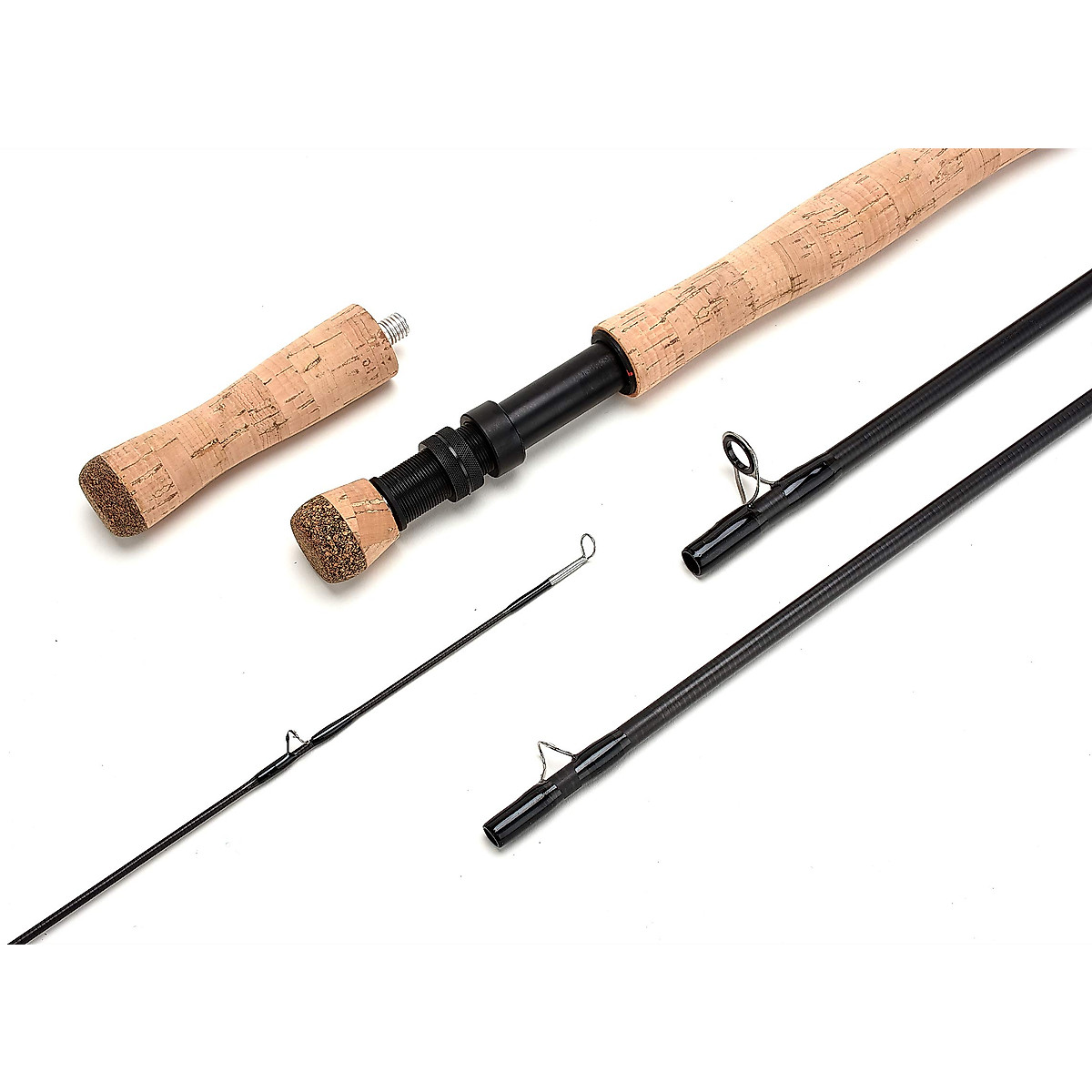 10 feet 9 inches Carbon Fiber Switch 7wt 8wt Fly Fishing Rod 4 Pieces Sections Extra Handle Freshwater Fishing Trout Lake Cork Handles