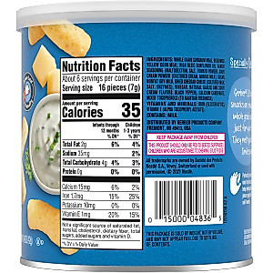 Gerber Snacks for Baby Lil Crunchies, Ranch, 1.48 Ounce (Pack of 6)