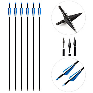 The7boX Archery Takedown Recurve Bow 30 lbs,Bow and Arrow Set for Adult Longbow Right Hand Outdoor Target Practice Competition…