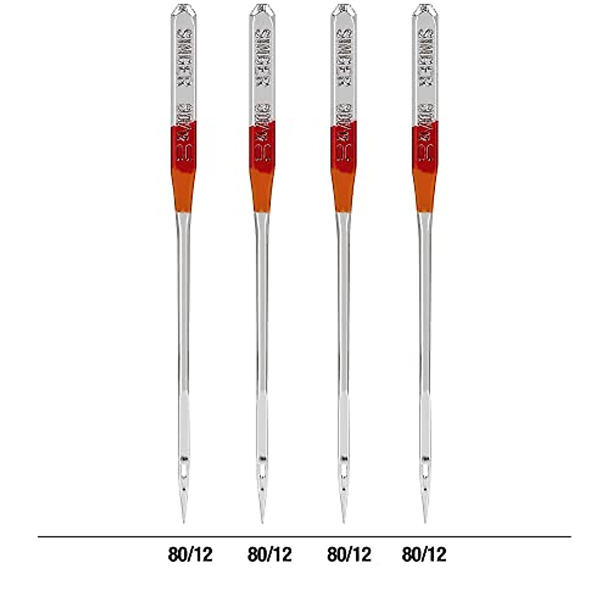 SINGER 4715 Universal Regular Point Machine Needles, Size 80/12, 4-Count