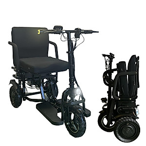 Folding Mobility Electric Scooter 48v 700w Dual Motor Lithium Battery 42 * 22 * 33(Inch) (Black)…