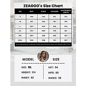 Zeagoo Women Winter Soft and Comfortable Long Fashion Hoddie Sweatshirt,Black,XX-Large
