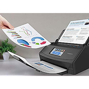 Fujitsu ScanSnap iX1500 Color Duplex Document Scanner with Touch Screen for Mac and PC (Black Model, 2020 Release)