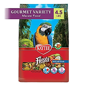 Kaytee Fiesta Macaw Pet Bird Food, 4.5 lb