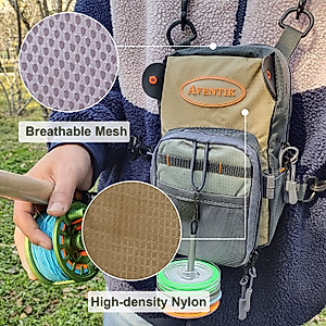 Aventik Fly Fishing Chest Bag Ultra Light Multiple Pockets Chest Pack with Vest Pack Tool Combo C
