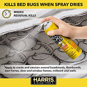 Harris Bed Bug and Egg Killer, 16oz Aerosol Spray