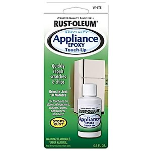 Rust-Oleum 203000 Specialty Appliance Touch Up Paint, 0.6 Ounce, White