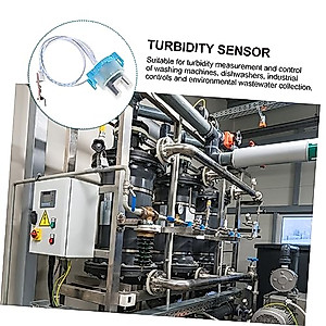 HOMOCONO Module Turbidity Experiment Turbidity Sensor Detection Turbidity Value Detection Water Quality Detection Dishwasher Turbidity Sensor Turbidity Testing 3.3-5v Turbidity Plastic Blue