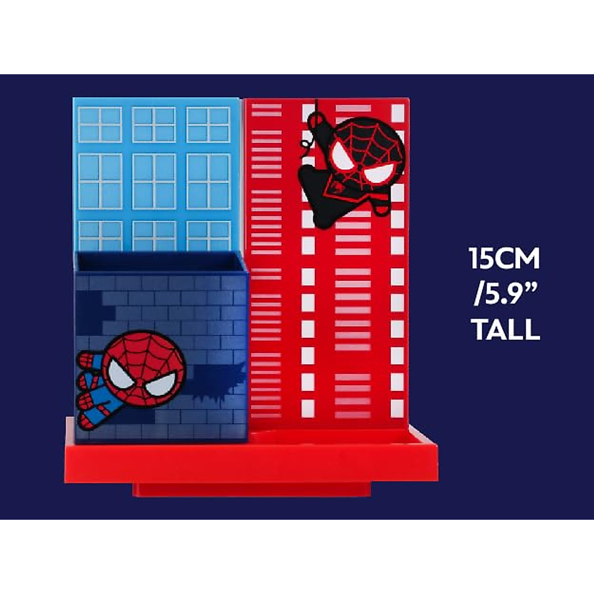 Paladone Spiderman Official Licensed Comic Book Desktop Organizer, Gamer and Comic Series Fan Decor and Gift, Nostalgic Marvel Superhero Desk and Table Accessory