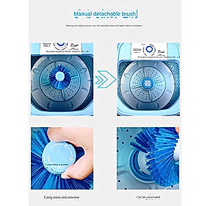 ZLXDP Small Household Laundry Wash Shoes Machine Three Washing Machine This Product Has Shoe Washing with Laundry Easily Convert Function