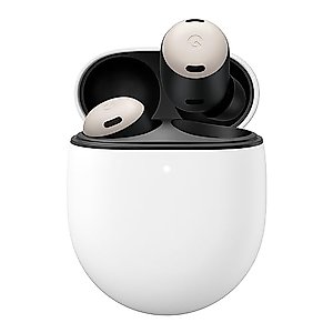Google Pixel Buds Pro - Noise Canceling Earbuds - Up to 31 Hour Battery Life with Charging Case[2] - Bluetooth Headphones - Compatible with Android - Porcelain
