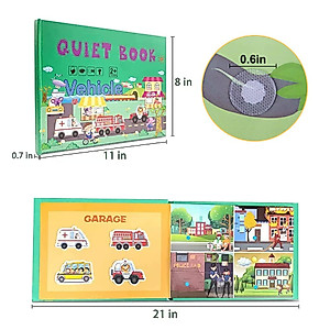 Cykapu Preschool Learning Quiet Book for Toddlers, Montessori Activity Toys Busy Book, Educational Learning Toy for Toddlers 3-6, Travel Toy Gifts for Boys Girls (Animal)