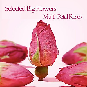 Rose Bud Tea Dried Red Rose,MQUPIN Rose Tea 100% Natural Pure Flower Edible Buds Tea Culinary Food Grade Red Rosebud for Drinking DIY Gift (250g/3Packs)