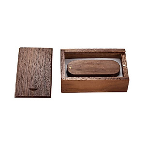 GARRULAX USB Flash Drive, Wooden 8GB / 16GB / 32GB USB2.0 USB Memory Stick Date Storage Pendrive Thumb Drive(32GB, Walnut Wood)