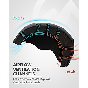 OutdoorMaster Kelvin Ski Helmet - Snowboard Helmet for Men, Women & Youth (Black,L)