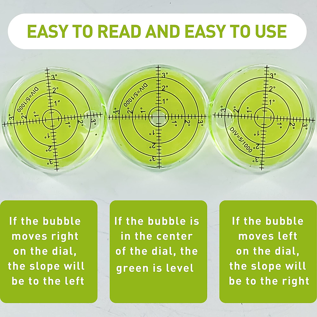 Golf Green Reader Pro Putt Golf Ball Marker Round Bubble Level High Precision Golf Putting Aid Putting Green 66x12mm