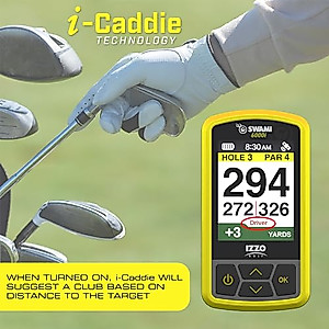 Izzo Swami 6000 Handheld Golf GPS Water-Resistant Color Display With 38,000 Course Maps & Scorekeeper