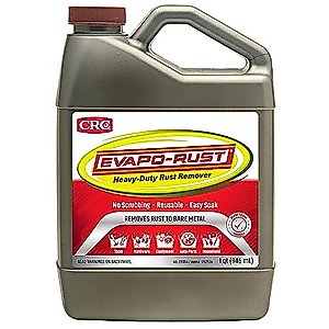 CRC Evapo-Rust, Heavy-Duty Rust Remover, Reusable, Acid-Free, Non-Corrosive, Water-based, 32 oz, Removes Rust to Bare Metal