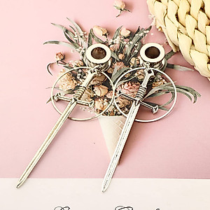 TIANCI FBYJS 3 Pairs Stainless Steel Dangle Ear Plugs Tunnels Gauges Stretcher Piercings 2g-0g-00g Earrings for Women Men (8mm=0g)