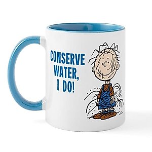 CafePress The Peanuts: Conserve Water Mug Mugs Ceramic Coffee Mug, Tea Cup 11 oz