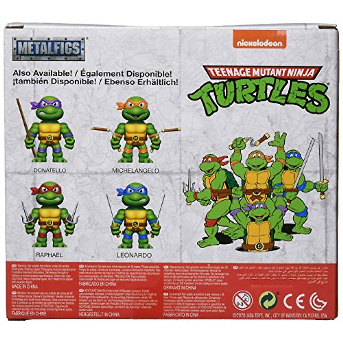 Jada Toys "Teenage Mutant Ninja Turtles 4"" Raphael Die-cast Figure, Toys for Kids and Adults, red