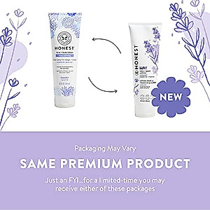 The Honest Company Hydrating Face + Body Lotion | Fast Absorbing, Naturally Derived, Hypoallergenic | Lavender Calm, 8.5 fl oz